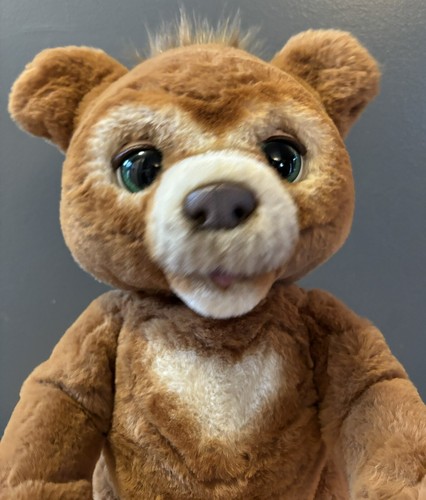 FurReal Cubby The Curious Bear Interactive Animatronic Talking Plush ...