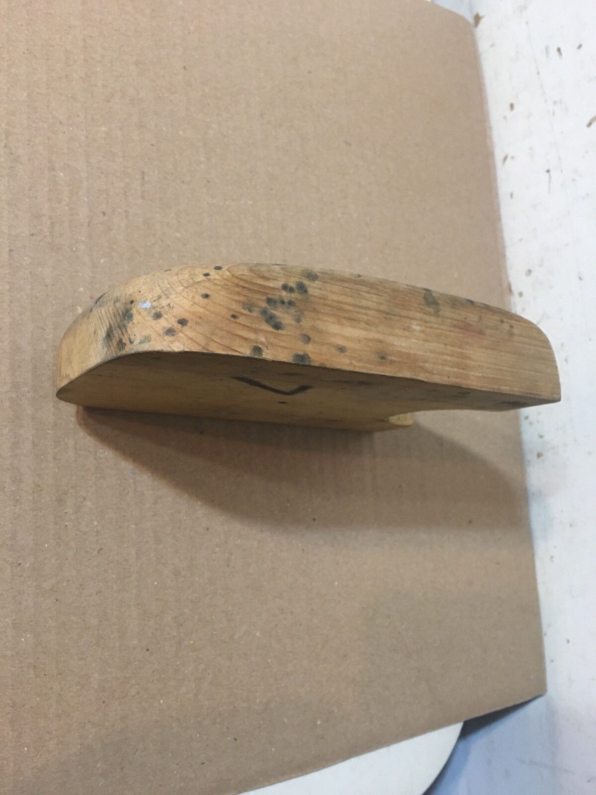 Vintage Wood Pattern Or Mold Form For Cast Iron Banjo Wall Or Shelf ...