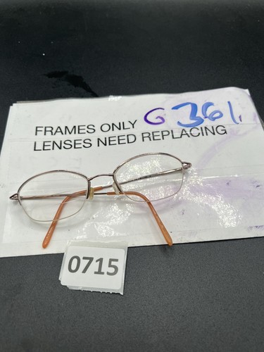 Flexon 651 Blush Titanium Womens Oval Half Rim Eyeglasses 49-18-130 | eBay