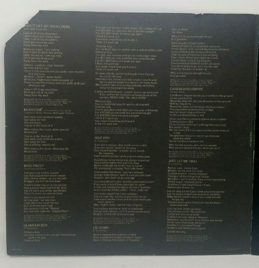 The Guess Who #10 LP Promotional Album APL1-0130 Jacket Fair / Good LP ...