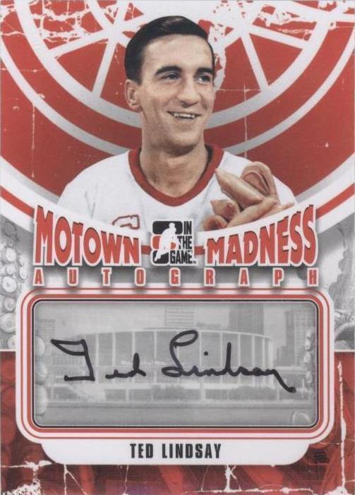 2012-13 In the Game Motown Madness - Autographs Ted Lindsay #A-TL (AU ...