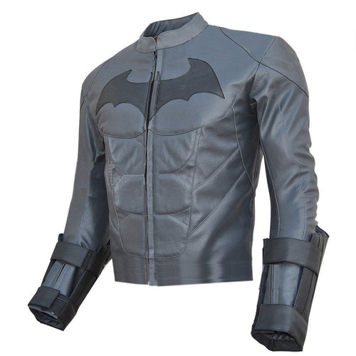 Mens Motorcycle Jacket Batman A Grade Leather Motorbike Rider Biker ...