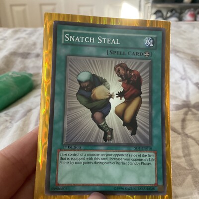 Yugioh Card Snatch Steal - SD1 common Unlimited | eBay