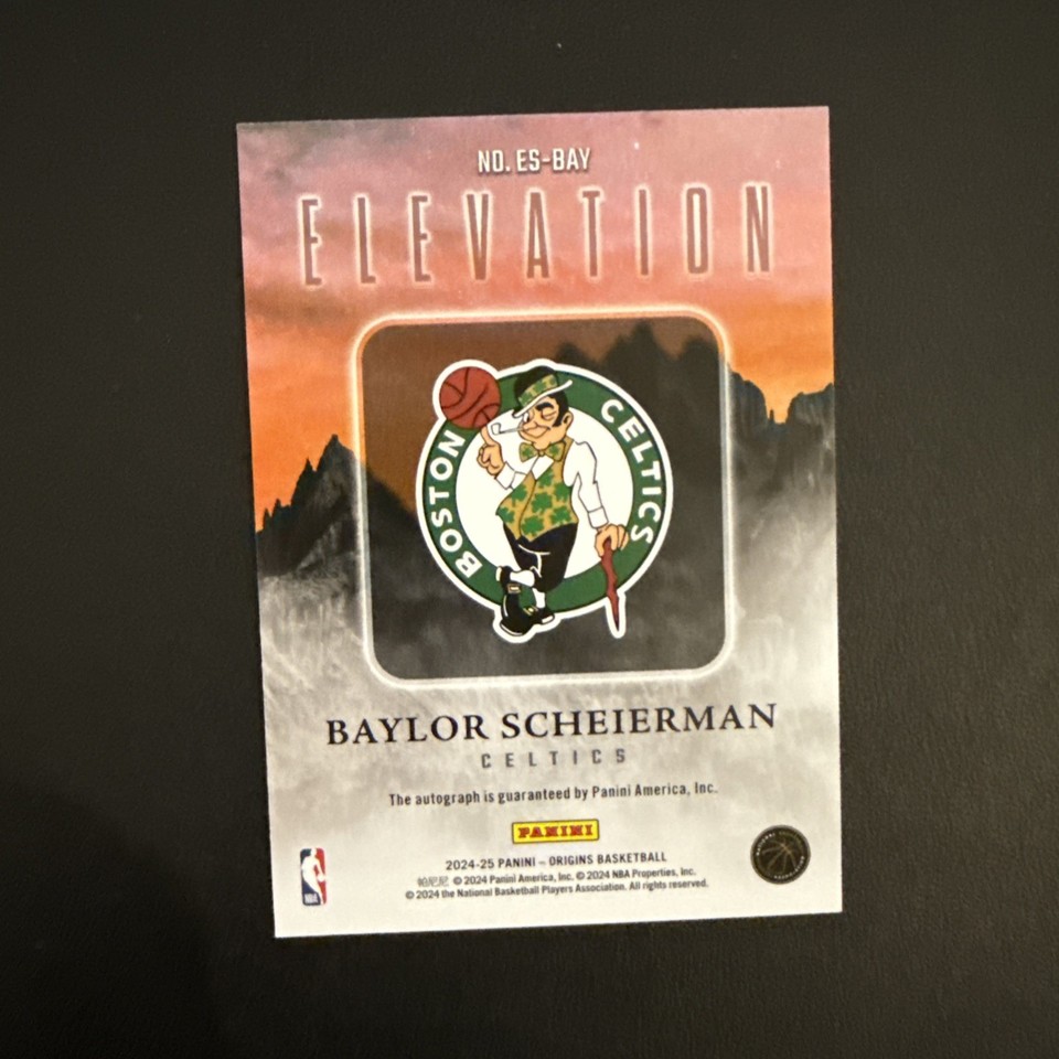 2024-25 Origins Baylor Scheierman Elevation Rookie ON CARD Auto 17/150 ...