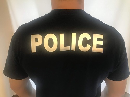 Police Reflective Iron on Letters to Apply on Fabric and Leather 2.5 X ...