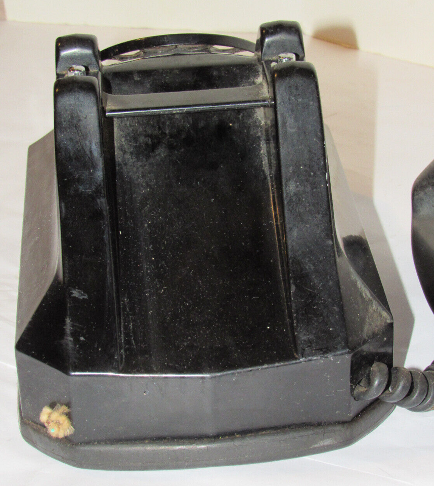 VINTAGE AUTOMATIC ELECTRIC MONOPHONE ROTARY DIAL DESK TELEPHONE/PHONE ...