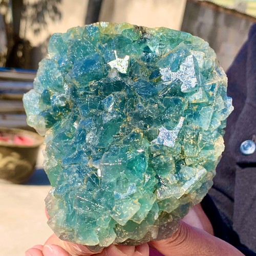 1.59LB Natural Green Cubic Fluorite Mineral Crystal Sample/China | eBay