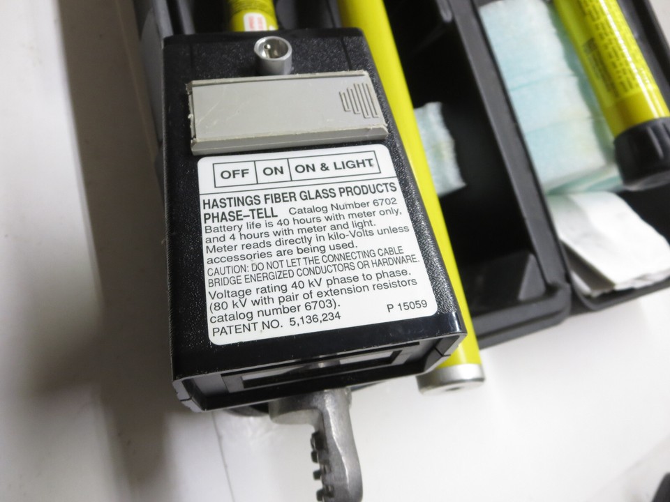 Hastings 6702 Phase Tell Digital Voltage Phasing Meter 0-40Kv w/ 6769 ...