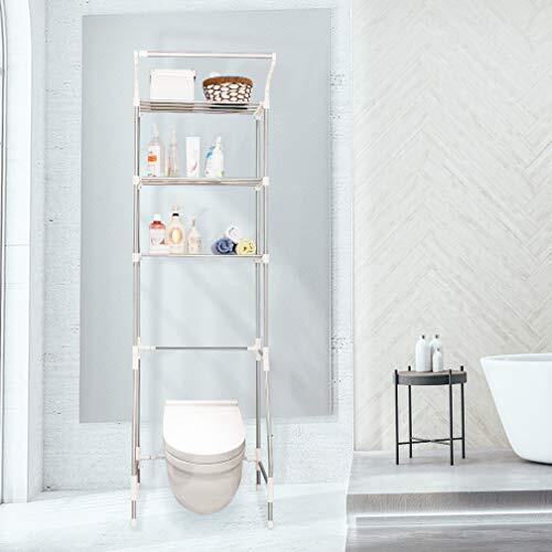 3tier Laundry Room Shelf Over The Toilet/washing Machine Storage Rack ...