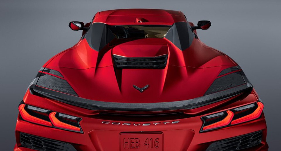 2024-25 Corvette C8 z06 & E-Ray Rear Jake Logo Graphics Carbon Flash ...