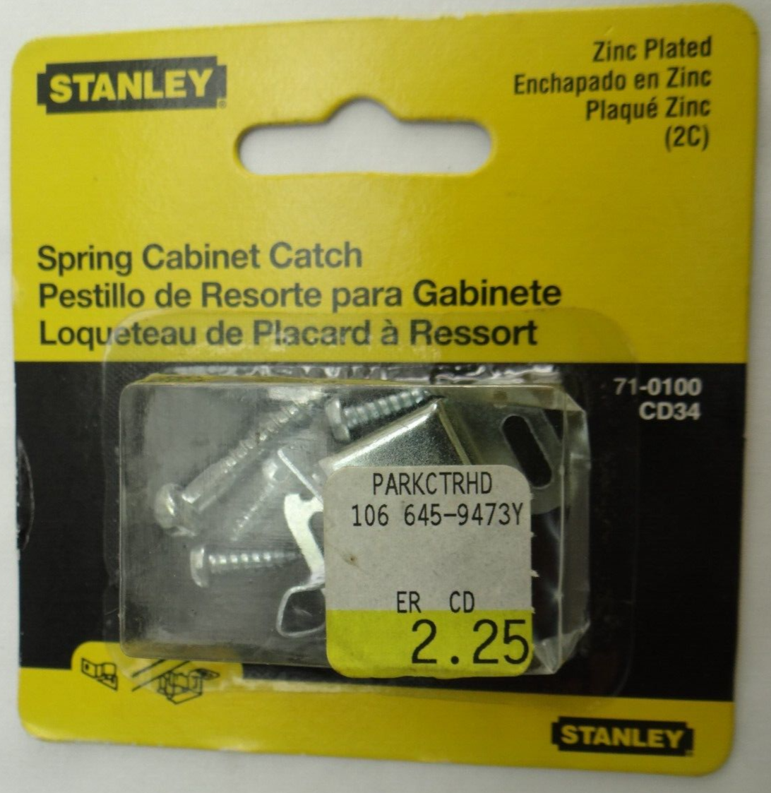 Spring Cabinet Catch Stanley 71-0100, CD34, Lot of 3 Keep Cab Doors ...