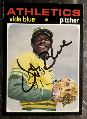 VIDA BLUE 2005 Topps All-Time Fan Favorites Baseball Card #128 AUTO ...