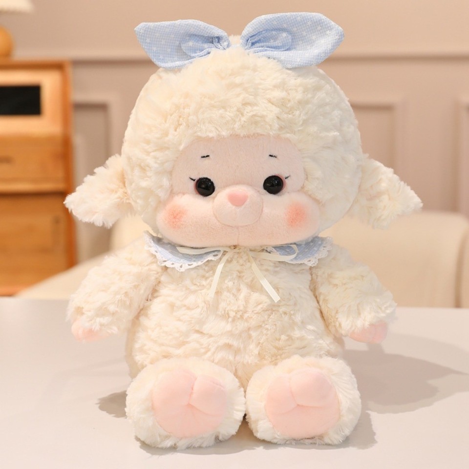 Cartoon Sheep Plush Doll Simulation Animal Fluffty Doll Birthday Gift ...
