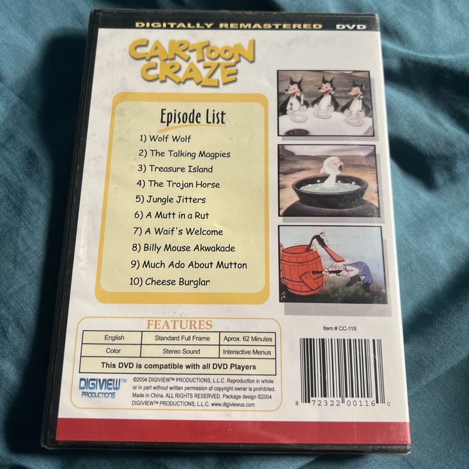 Cartoon Craze Presents - Mighty Mouse/Heckle Jeckle (DVD, 2006 ...