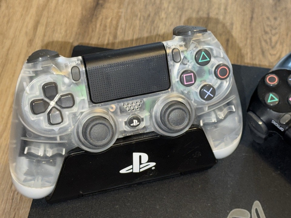 Sony PlayStation 4 Pro Console - Bundle W/ 2 Controllers & Gaming ...
