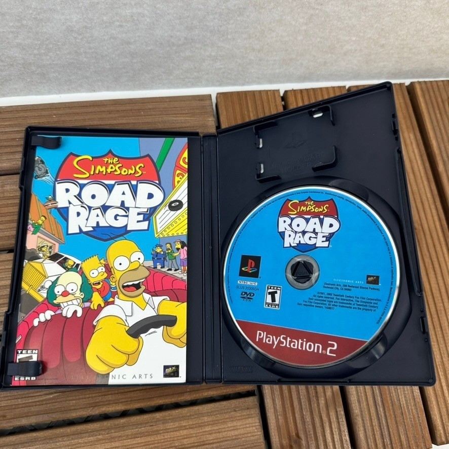 The Simpsons Road Rage PlayStation 2 PS2 Greatest Hits Game Disc Manual ...