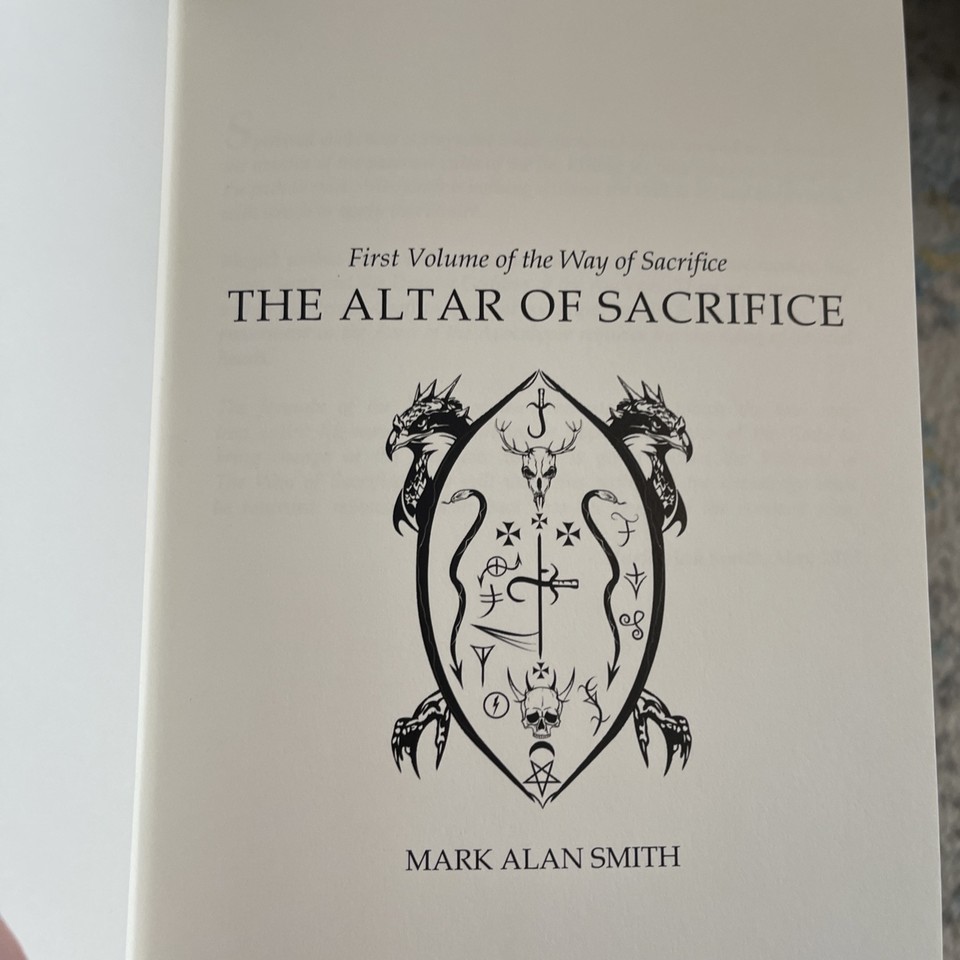 Occult Books Altar of Sacrifice The Witch Blood Grail by Mark Alan ...