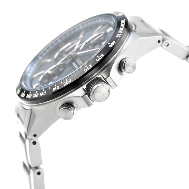 SEIKO SELECTION SBTR041 Stainless Steel Chronograph Quartz Watch 41mm ...