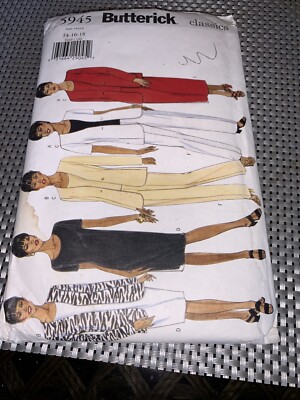 Butterick 5945 Misses Jacket Top Dress Skirt & Pants Petite Opts Size ...