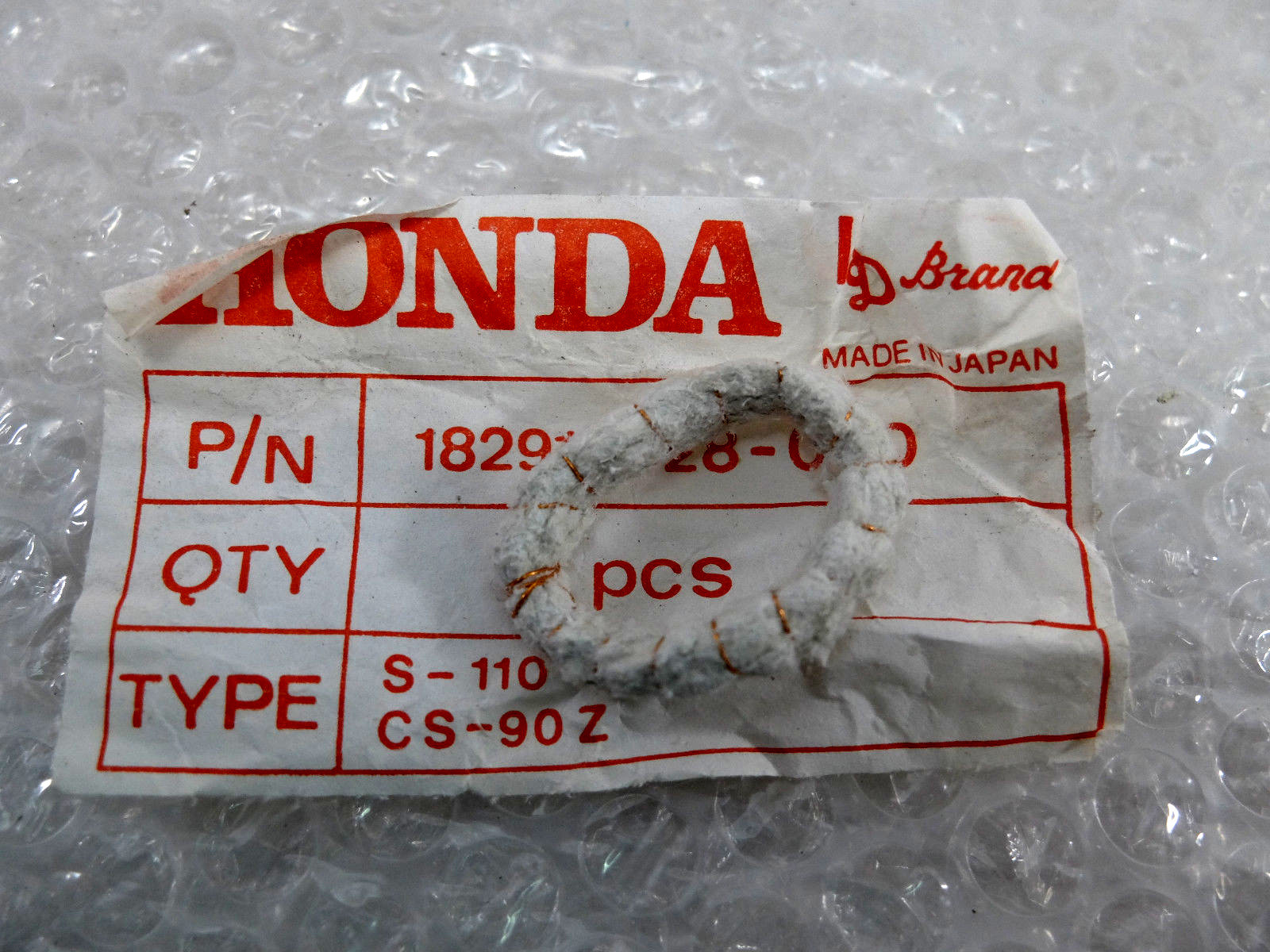NOS HONDA CT90 S90 CL90 SL90 ST90 CB100 CL100 S110 EXHAUST GASKET 18291 ...