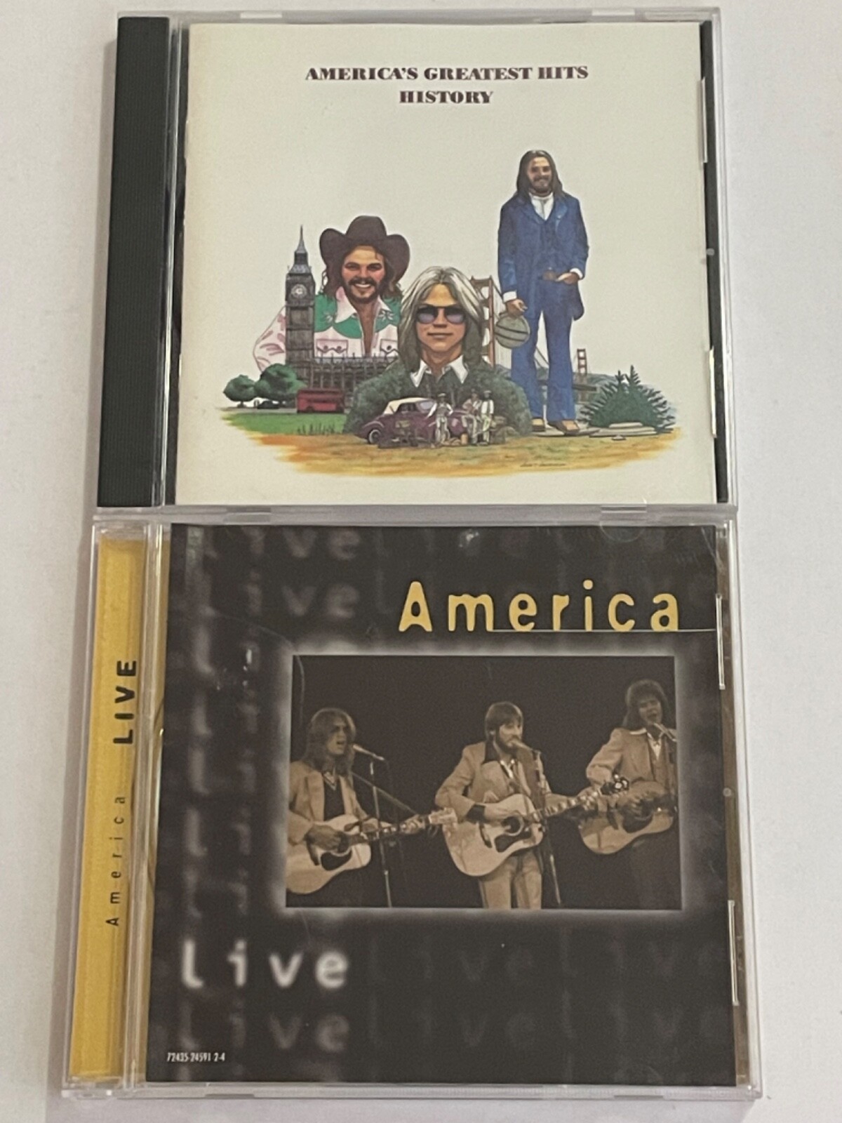 AMERICA Live ( In Concert ) CD +BONUS America's Greatest Hits History ...