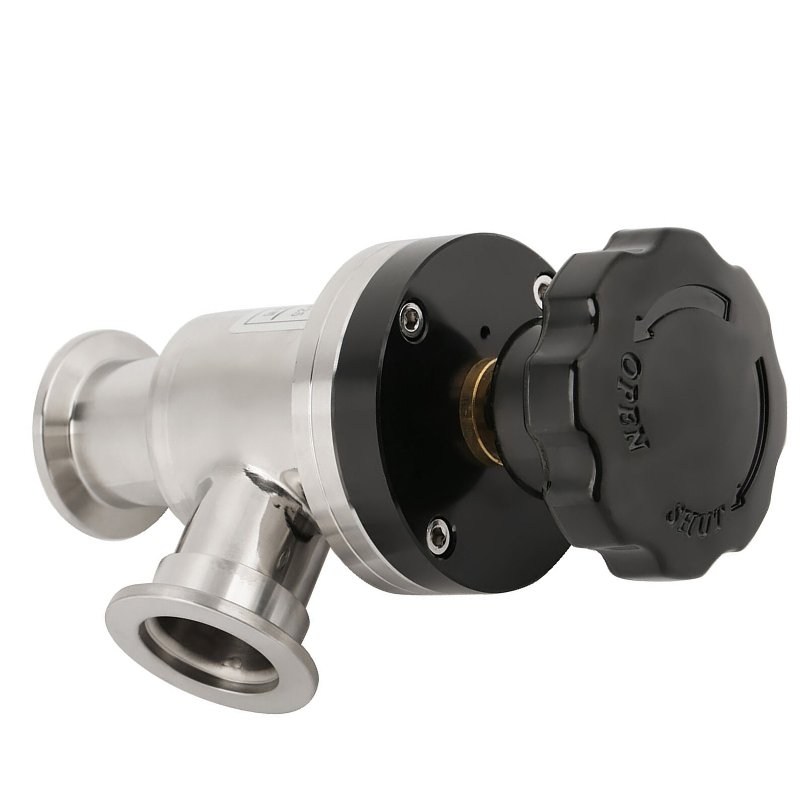 KF16 304 Stainless Steel High Vacuum Manual Right Angle Bellow ...