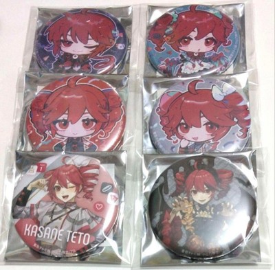 Kasane Teto POP UP SHOP Can Badge FAN CUBE Complete 6 Set | eBay
