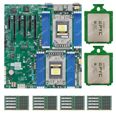 AMD EPYC 7542 x 2+2x4u cooler+ Supermicro H12DSi -N6+8x32g 2rx4 2133 ...