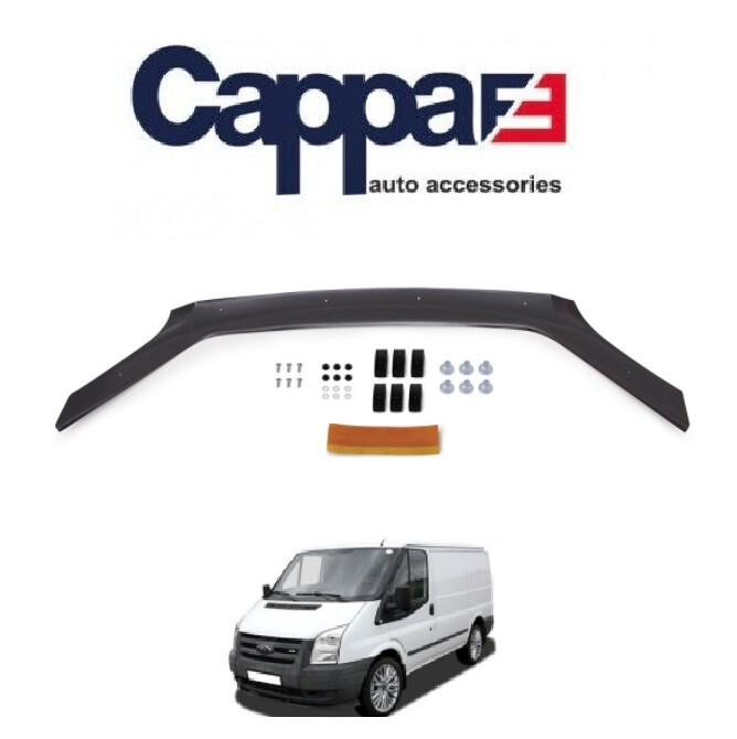 Sun Visor and Bug guard Solid Black Acrylic 2006-2013 FOR FORD Transit ...