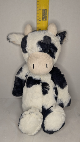 Jellycat Bashful Calf Cow Plush Spotted Black & White 12" Medium ...