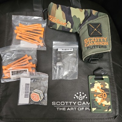 Rare Scotty Cameron Camouflage Putter Camo Headcover/divot/bag tag/Pin ...