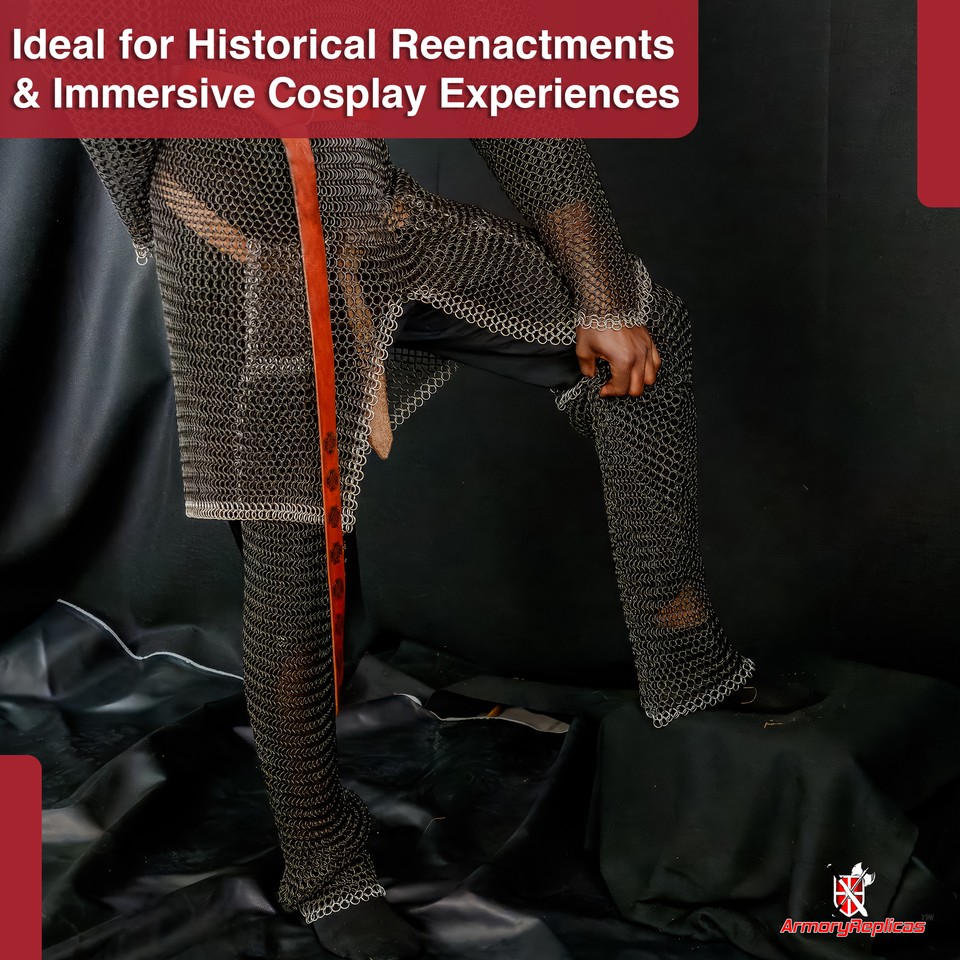 Medieval Warrior Battle Ready Chausses Chain Mail Leggings Costume ...