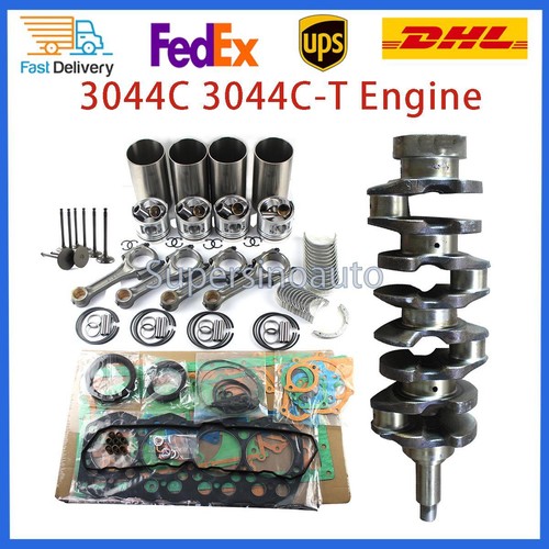 Fits 3044C 3044C-T Engine-Overhaul Rebuild Kit & ConRods & Crankshaft ...
