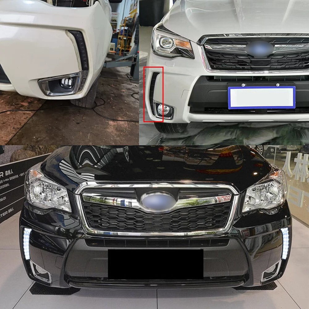 For 2013-2018 Subaru Forester LED Daytime Running Fog Lights DRL w/Turn ...