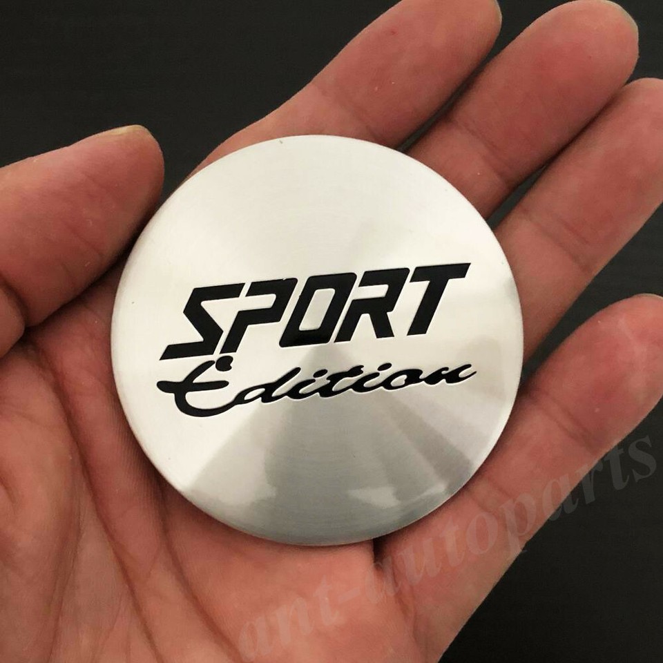 4pcs 56mm Sport Edition Car Wheels Center Hub Caps Badge Emblem Decal ...