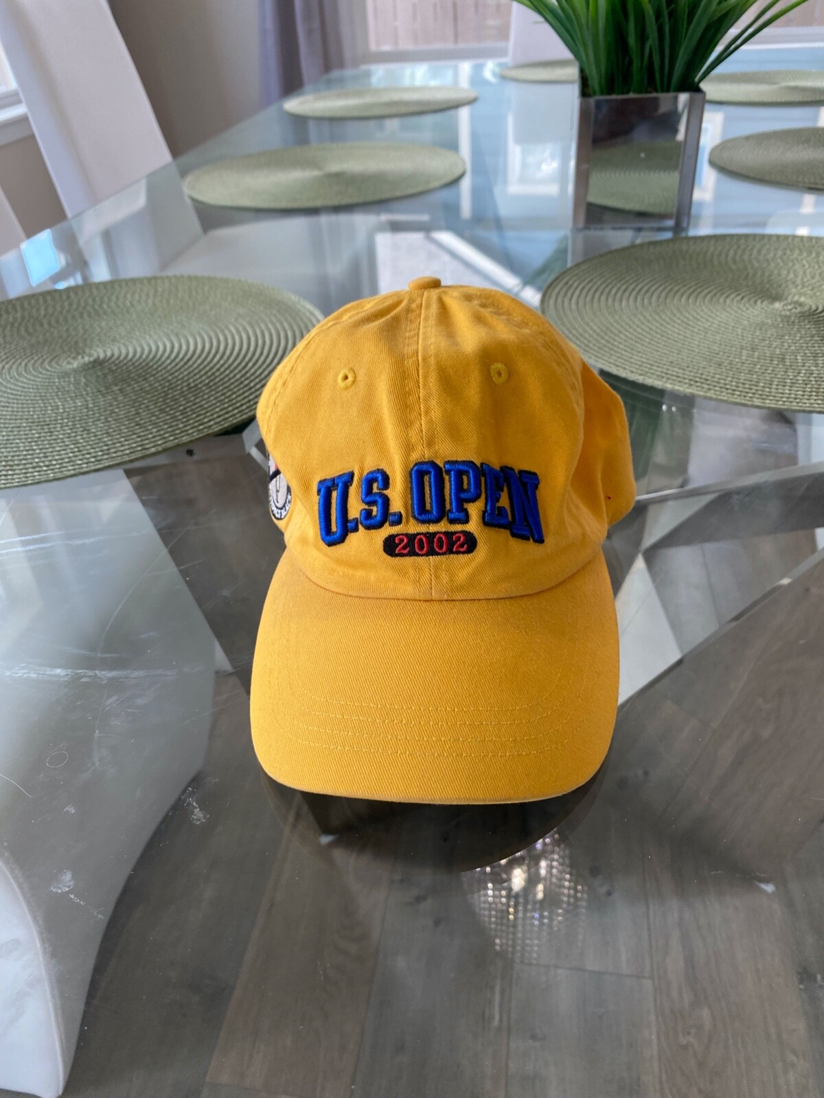 2002 US Open Bethpage Black StrapBack Yellow Hat Gear Of Sports Unique ...