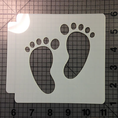 Foot Print Stencil 101 | eBay