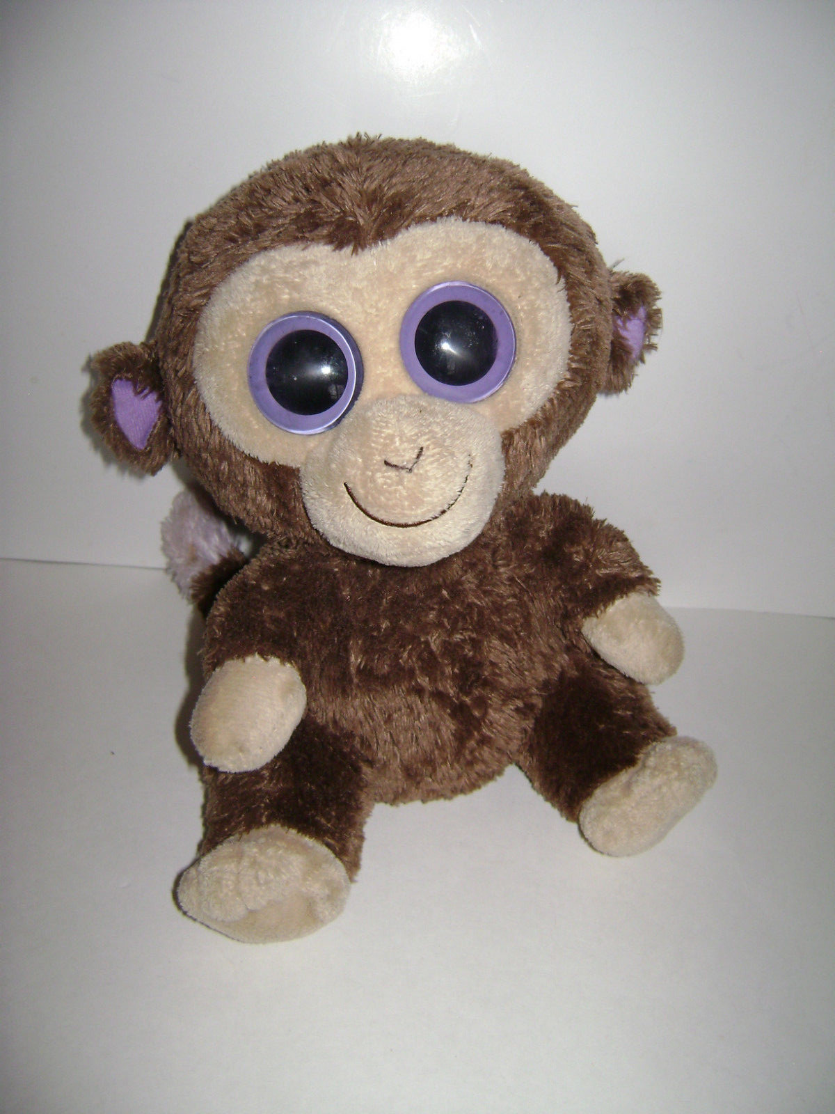 TY Beanie Boo's 9" COCONUT Monkey Boo Brown 2011 stuffed animal plush ...