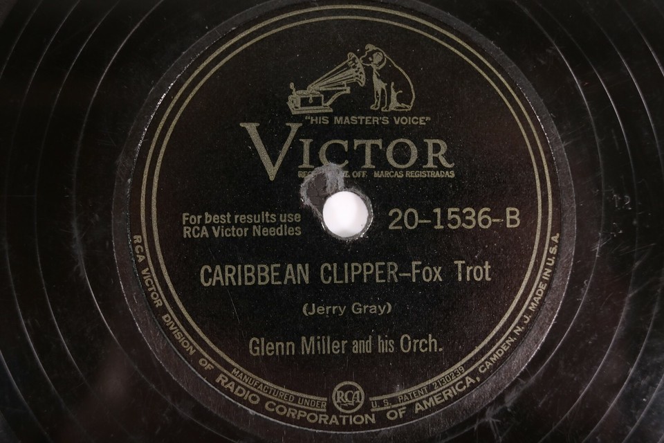 Glenn Miller & Orchestra Caribbean Clipper Blue Rain RCA Victor 78 RPM ...