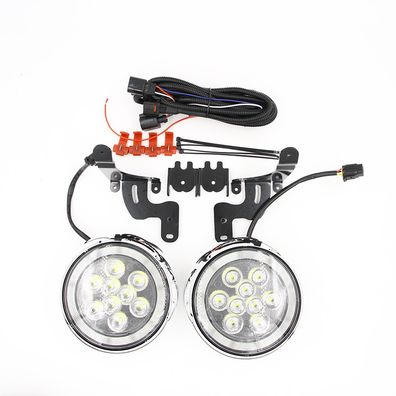 Chrome Front Bumper LED Mini Rally Lights Halo DRL For Mini Cooper R50 ...