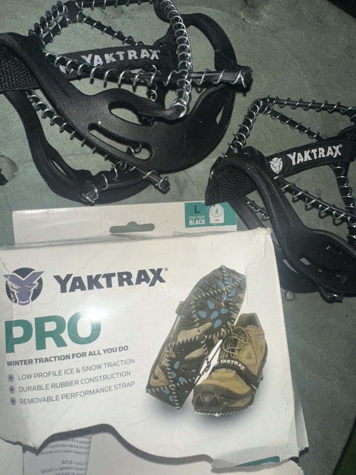 NWT* Yaktrax Pro Traction Cleats Snow Winter Spikes Large | eBay