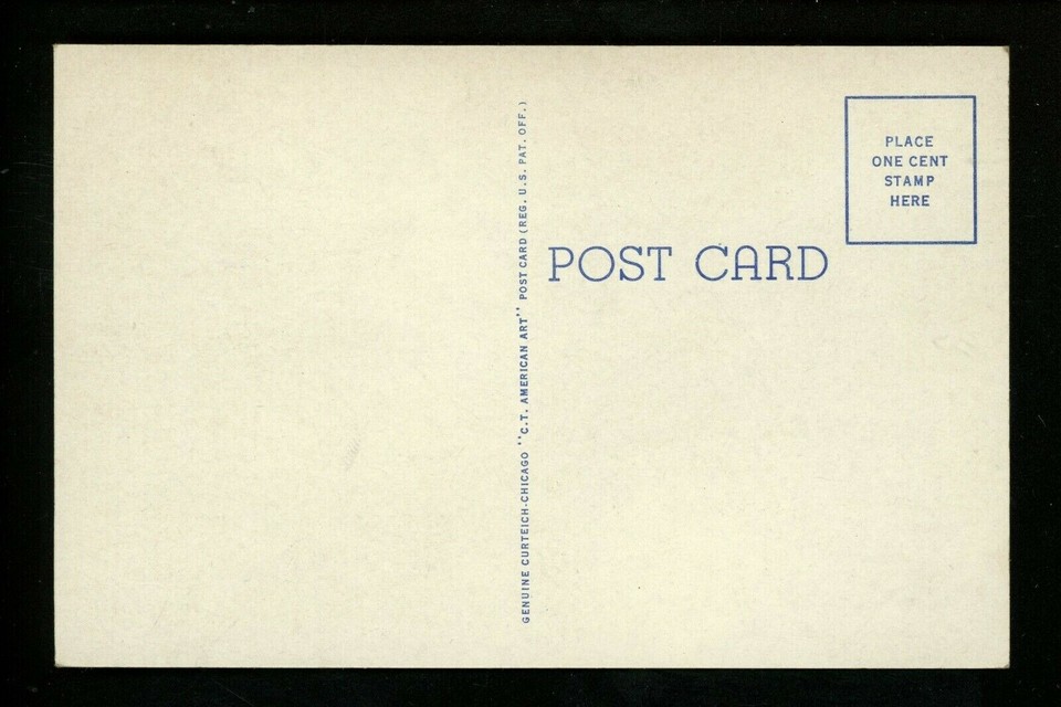 Post Office postcard Oklahoma OK Enid cars recruit sign gardens ...