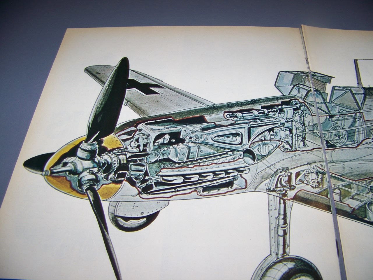 VINTAGE..BF 109 F-1....CUTAWAY PROFILE/SPECS ....RARE! (707Q) | eBay