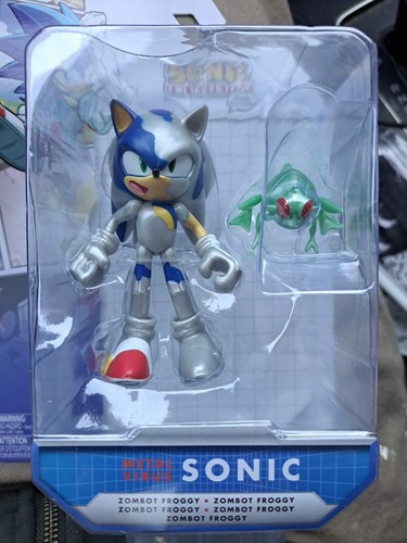 New Sega - Metal Virus Sonic w/Foggy - 4” Action Figure JAKKS Pacific ...