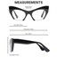 Eyeglasses Cat Eye Demi "Rasoir" Glasses razor cut off lens Shadz GAFAS ...