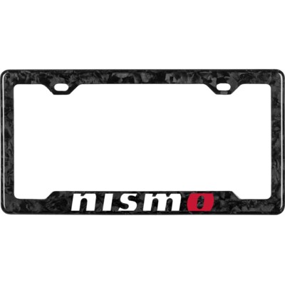 NISMO NISSAN 100% REAL FORGED CARBON FIBER CAR LICENSE PLATE FRAME | eBay