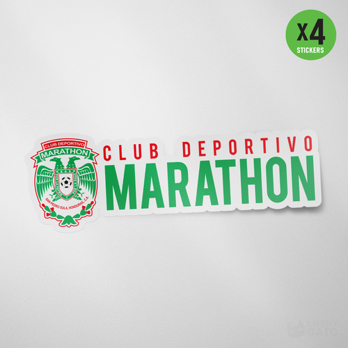 CD Marathon Honduras 4 Pack Sticker Vinyl Decal Calcomania Futbol San ...