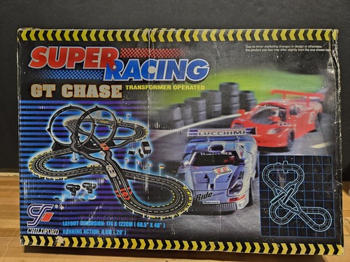 CHILDFORD ELECTRIC SLOT CAR RACE TRACK SET SUPER RACING GT CHAMPIONSHIP ...