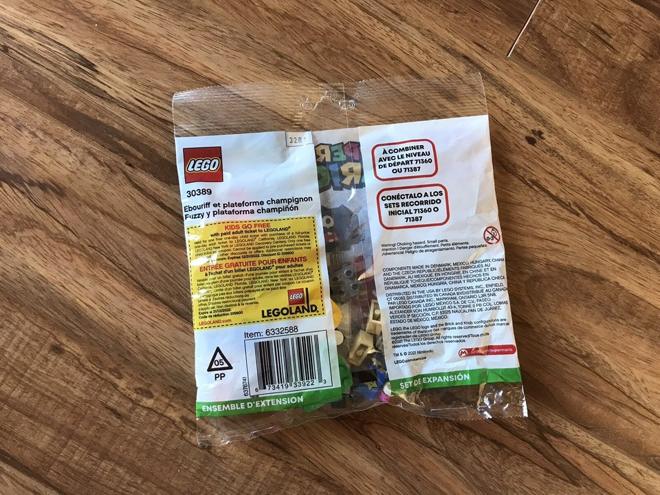 Lego Super Mario 30389 Fuzzy & Mushroom Platform 39pcs Brand New ...