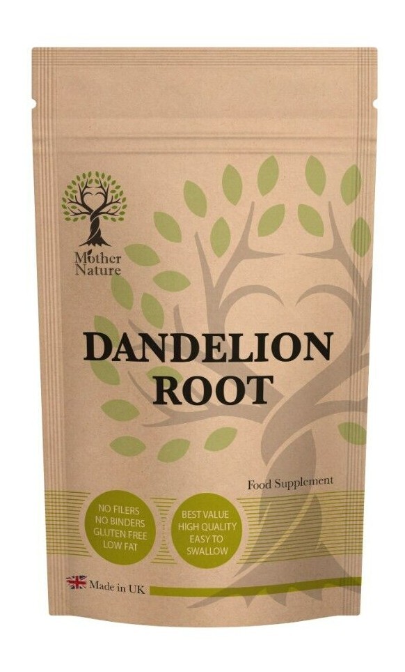 Dandelion Root Capsules 600mg Strong Genuine Natural Dandelion ...
